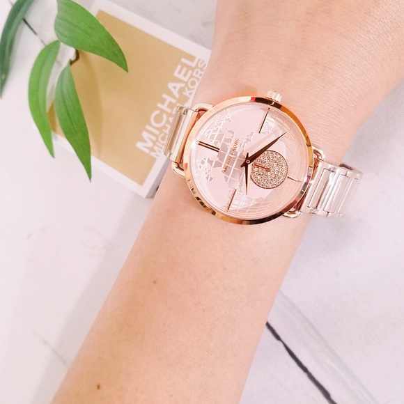 Michael Kors | Accessories | Nwt Michael Kors Portia Rose Gold Watch ...